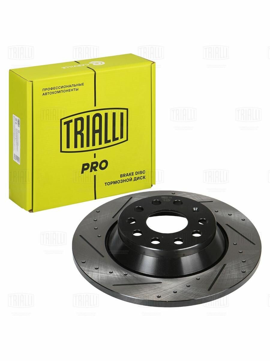 Диск тормозной задний перфорированный для а/м Audi, Seat, Skoda, Volkswagen, Trialli DF5061S