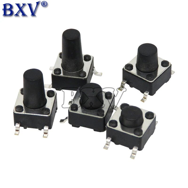 Тактильный переключатель BXV, цвет 6X6X10, 50 шт.