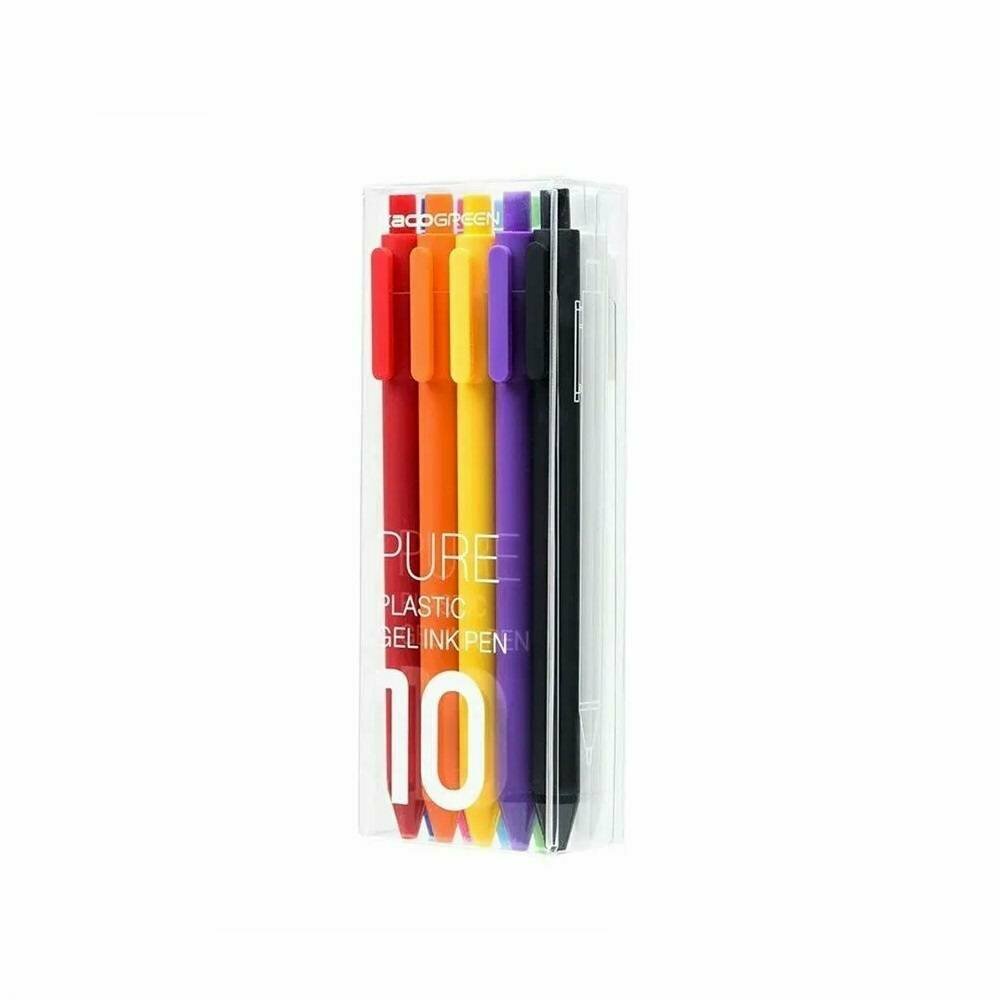 Набор гелевых ручек Xiaomi KACO Pure Plastic Gel Ink Pen (10 шт) Colors