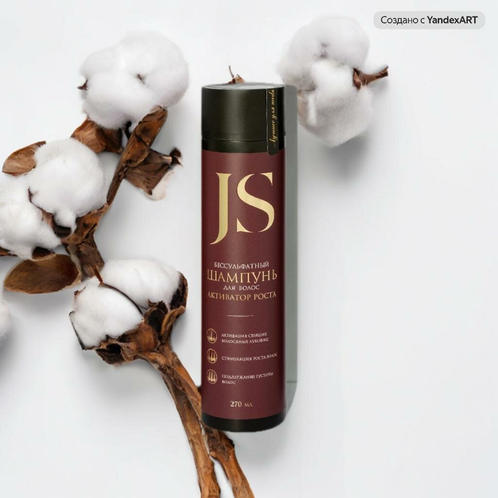 JURASSIC SPA Бессульфатный шампунь для волос Активатор роста, 270 мл