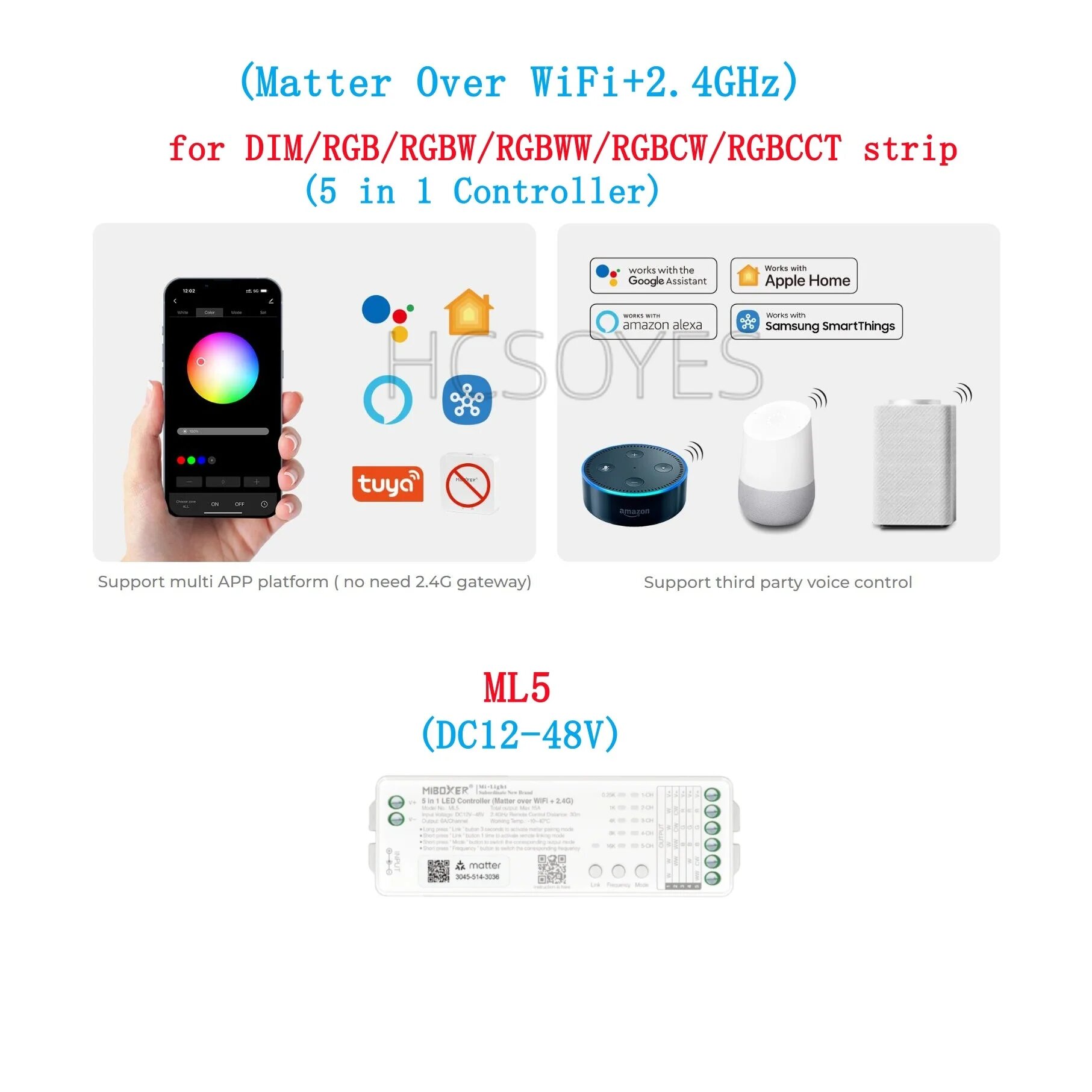 MIBOXER ML5 5 в 1 RGB-контроллер