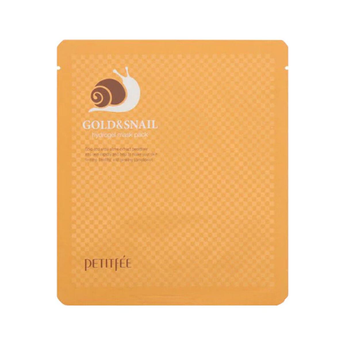 Гидрогелевая маска для лица с золотом и муцином улитки Petitfee Gold & Snail Hydrogel Mask Pack 30 г
