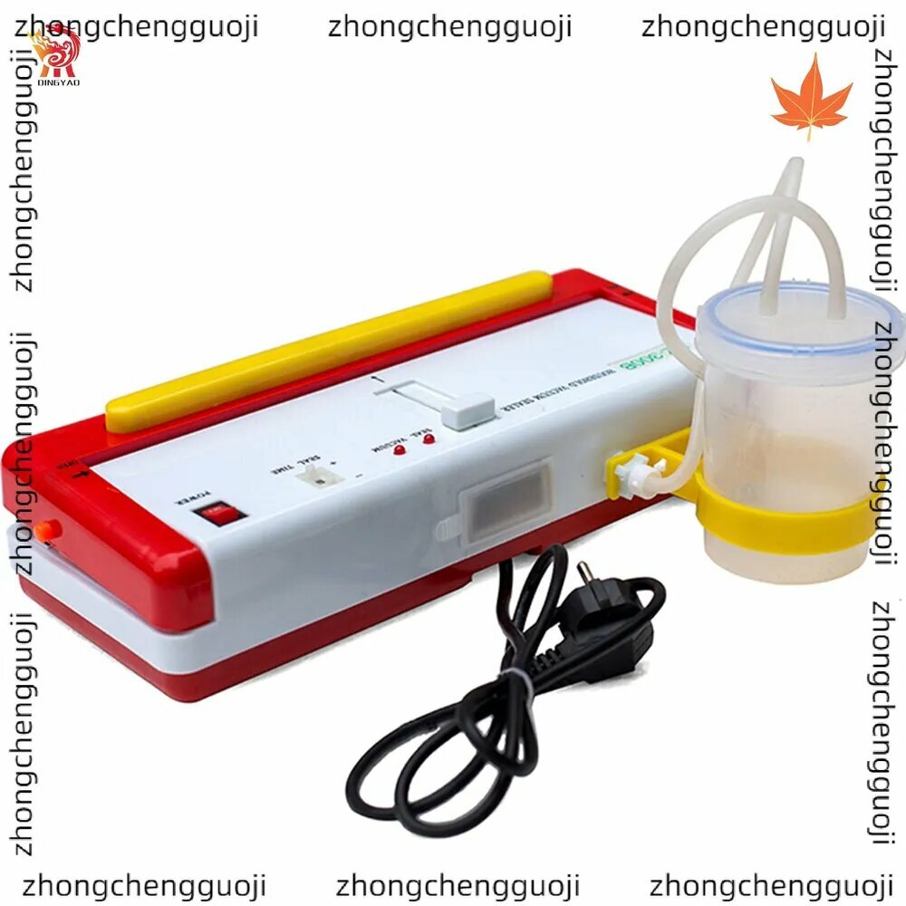 Вакуумный упаковщик DZ-300B Ding Yao для пищевых продуктов, красный, пластик