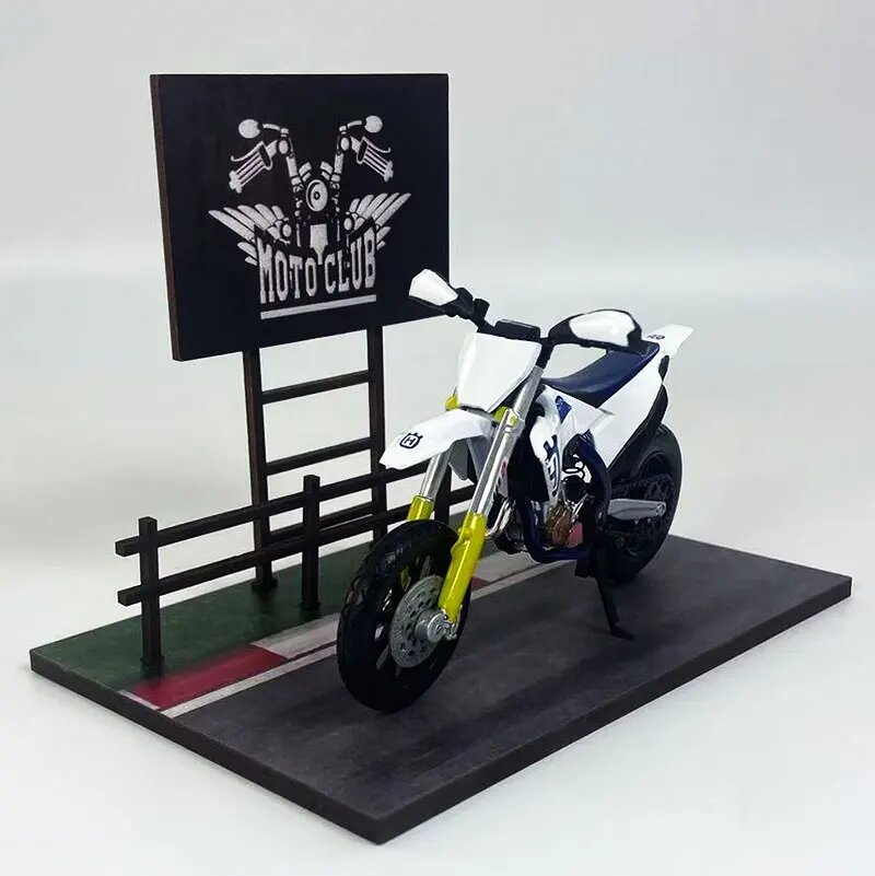 Bburago 1:18 Husqvarna FS450 Supermoto металлическая модель мотоцикла FS450 base