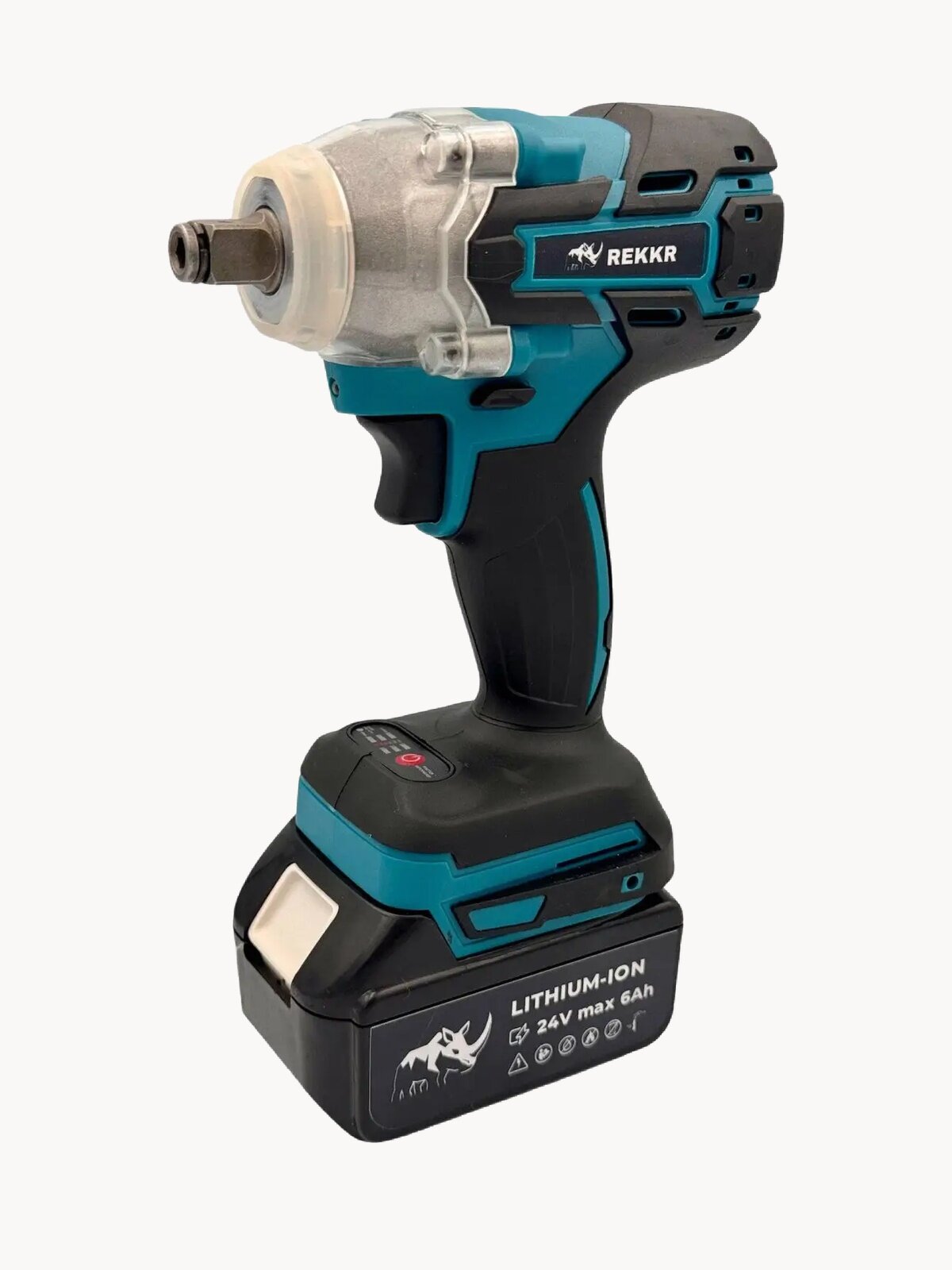 Гайковерт аккумуляторный, бесщеточный REKKR IW125BL, 2 аккумулятора 24В 6.0Ач, ударный, квадрат 1/2, кейс, зарядка