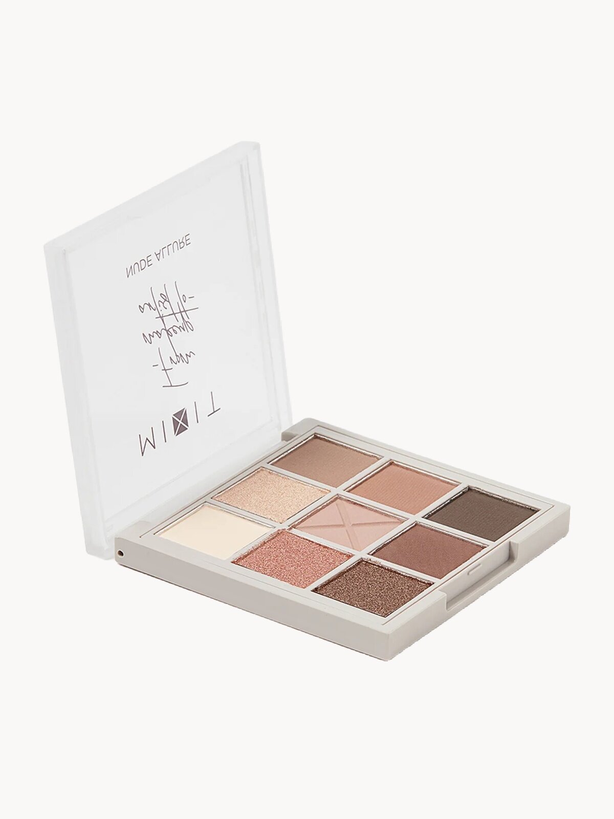MIXIT Палетка теней для век Nude Allure, 9 оттенков. Профессиональная декоративная косметика для макияжа глаз MAKE UP