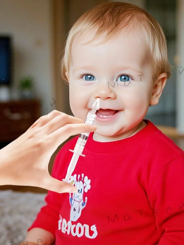 Ирригатор для носа, шприц, средство для чистки ушей и носа, используется для удаления соплей и слизи, многоразовый, подходит для новорожденных, (упаковка из 2 штук)