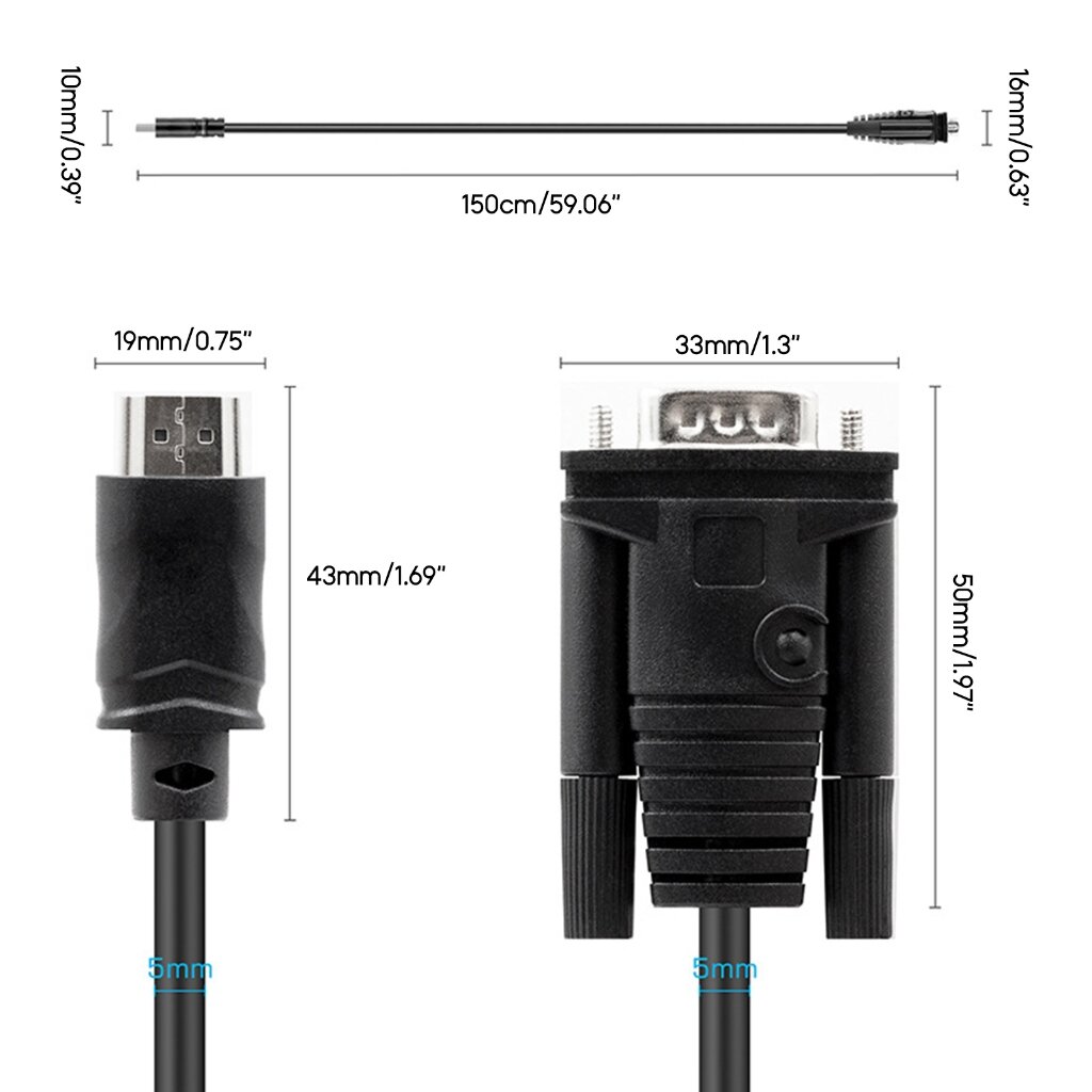 Конвертер HDMI в VGA — фото 1