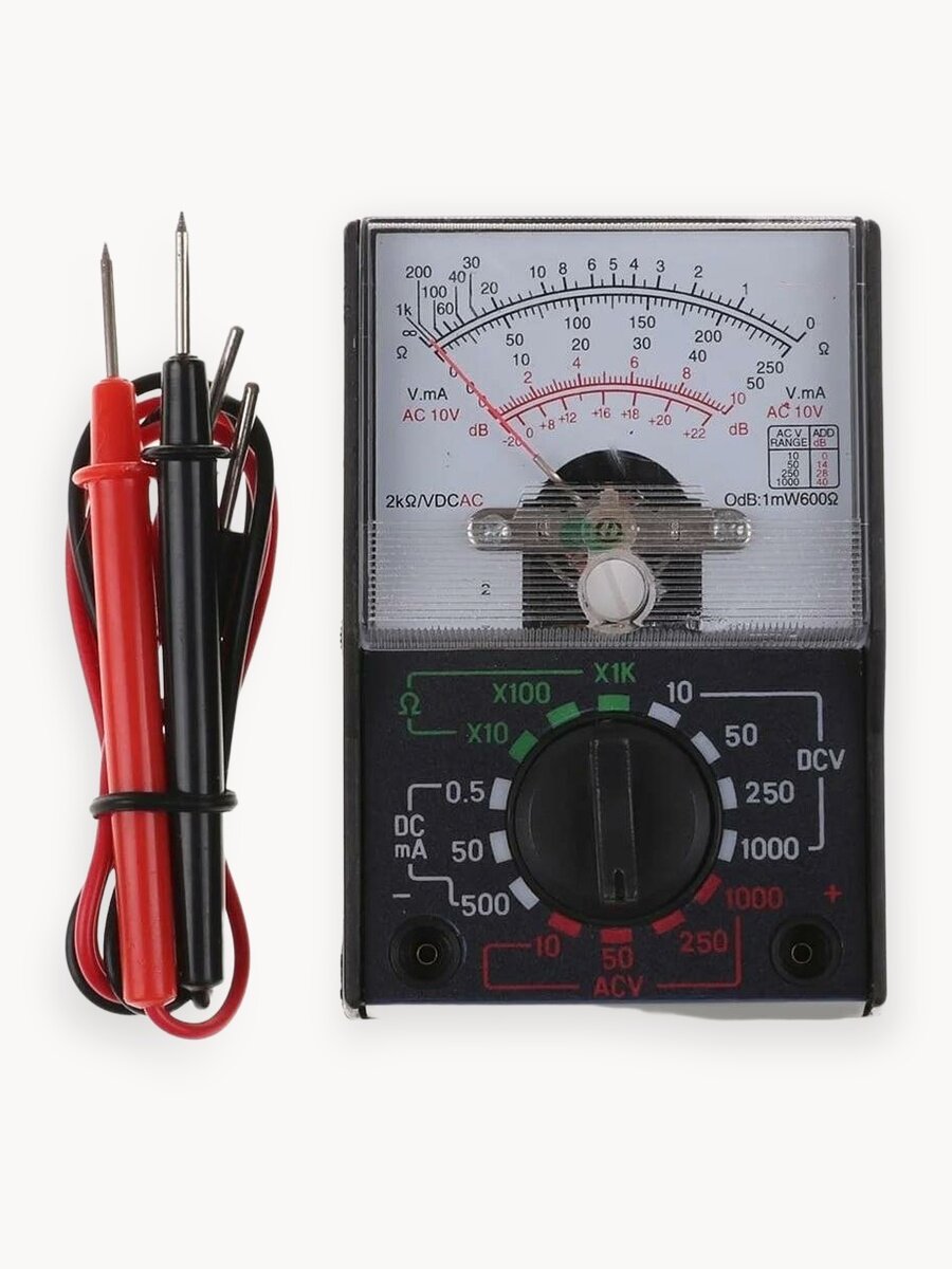 Стрелочный мультиметр небольшой портативный вольтметр Weizheng 110a