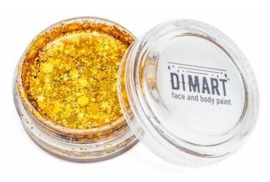 Крем-блёстки DIMART 10гр. "Золотое ассорти"