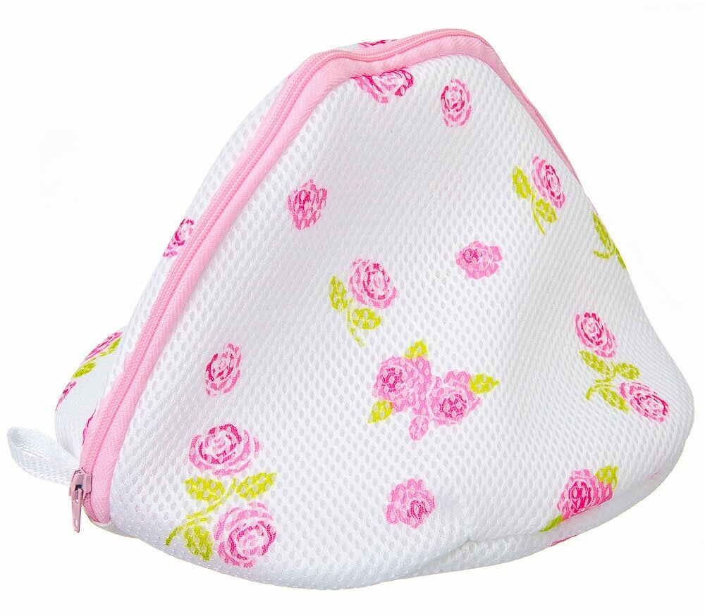 Мешок для стирки с рисунком для бюстгальтеров 20х18х26 см. полиэстер