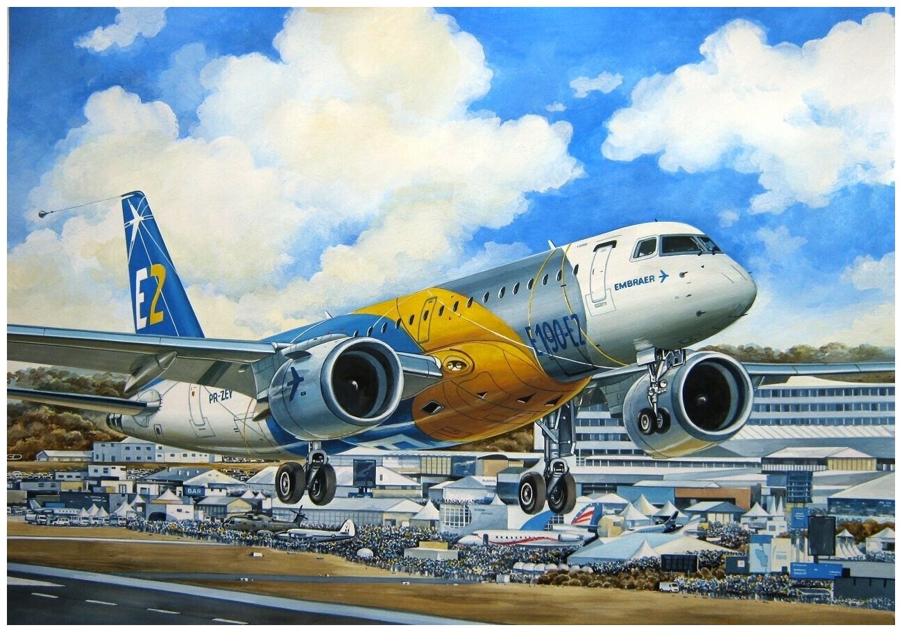 ЕЕ144152_3 Авиалайнер EMB 190E2 WIDEROE