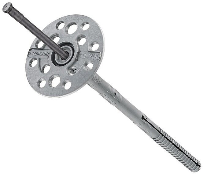 Дюбель для теплоизоляции 10х200 мм пластиковый гвоздь (80 шт.)