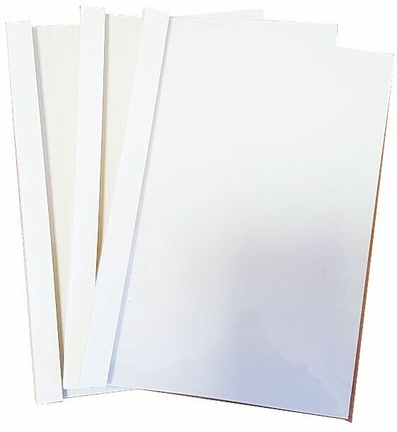 Обложки для термопереплета 12 мм белые 80 шт