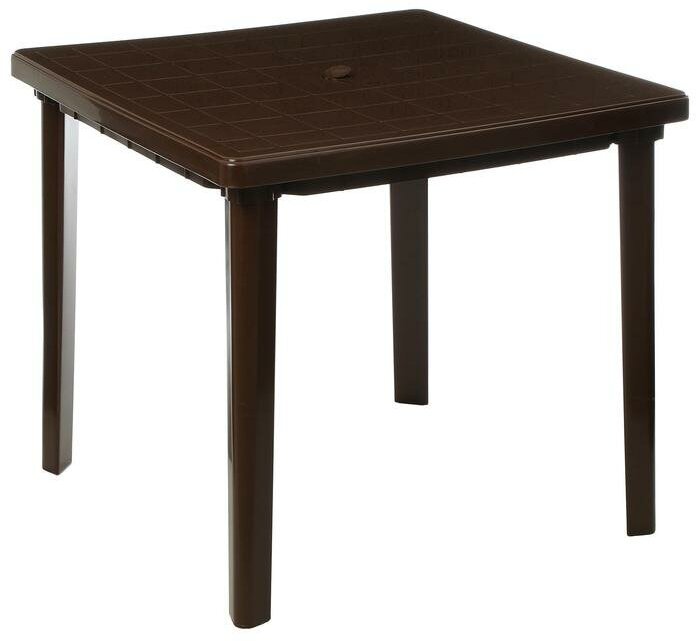 Стол квадратный, 80 х 80 х 74 см, коричневый 6627426