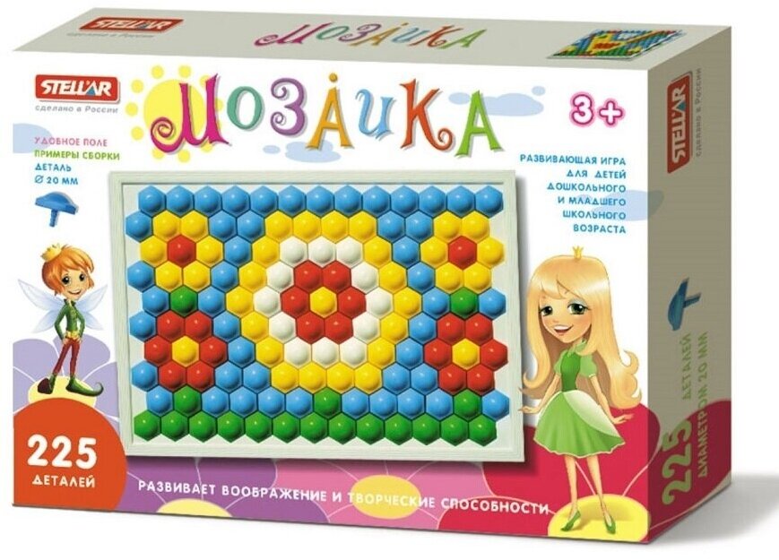 Стеллар Мозаика 225 фишек 01010 с 3 лет