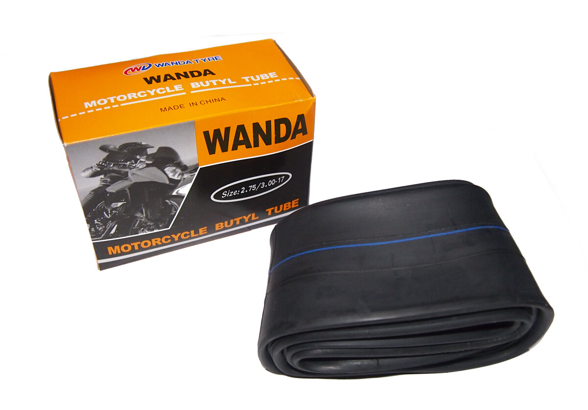 Камера WANDA для мопеда типа Альфа 17" 2.75/3.00-17, бутил, вентиль TR4