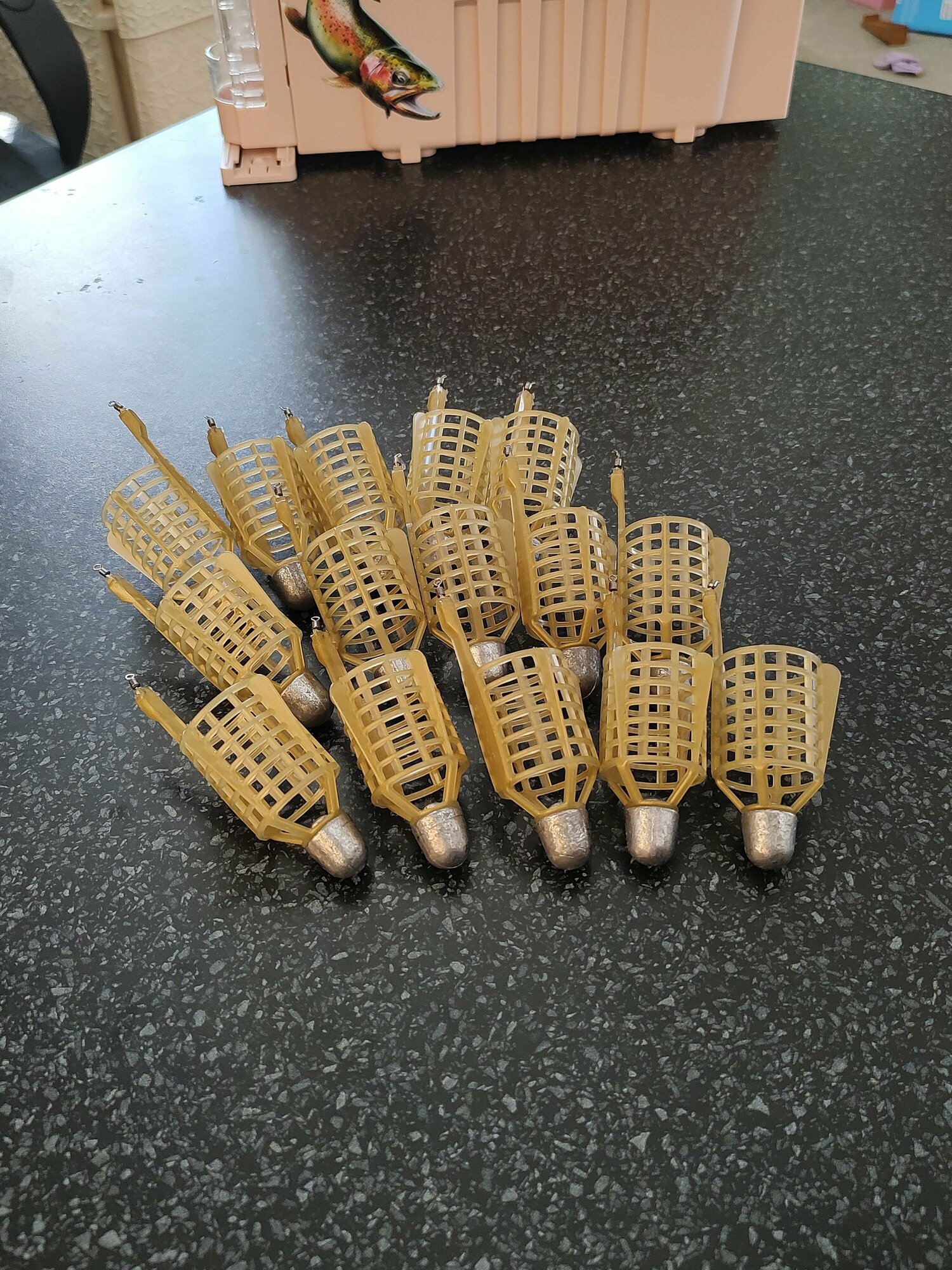 Набор фидерных кормушек "пуля" 15 шт по 30 грамм