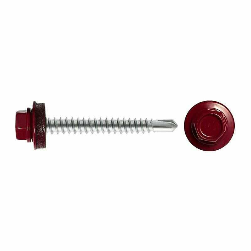 Саморез кровельный RAL-3005 ZP 4,8х35 (60 шт)