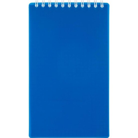 Блокнот Attache Selection 100х170 л. Attache Economy, мет. гребень, пласт. обл, синий, клетка