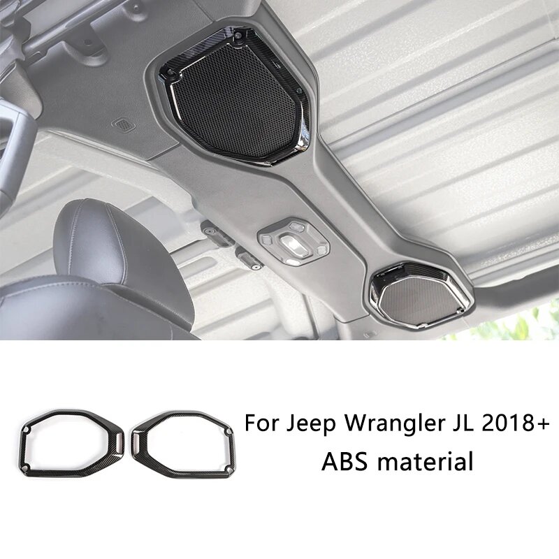 Декоративная наклейка BAWA из углеродного волокна для Jeep Wrangler JL 2018-2022, защитные аксессуары для салона автомобиля Speaker decor
