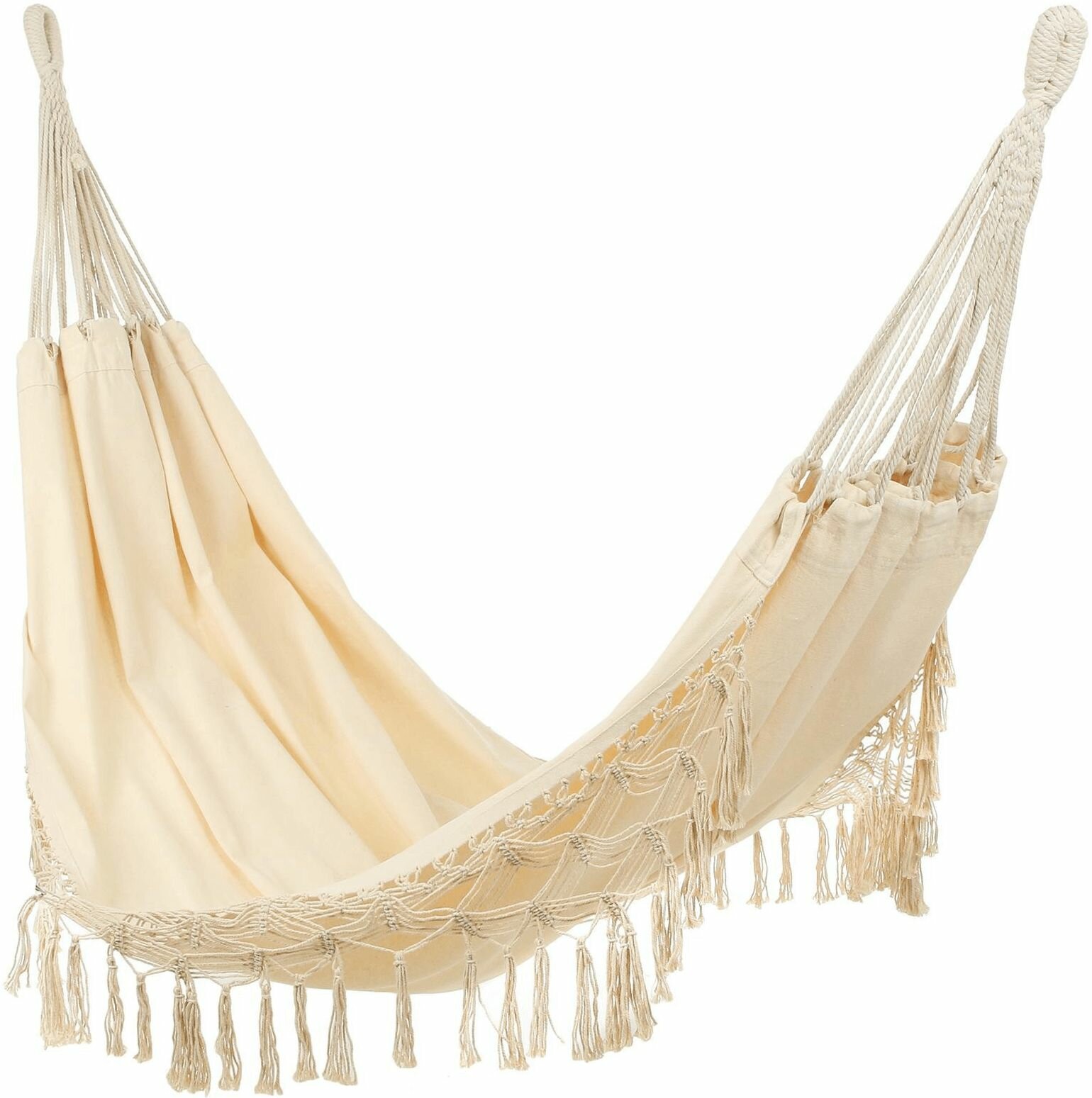 Гамак подвесной туристический Maclay, 200х150 см, нагрузка до 80 кг, хлопок, для пикника и похода, для дачи и дома