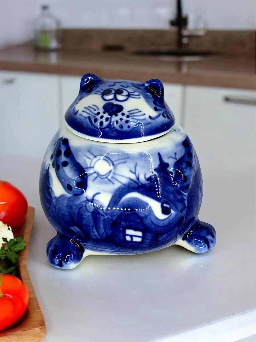 Солонка фарфоровая "Кот"