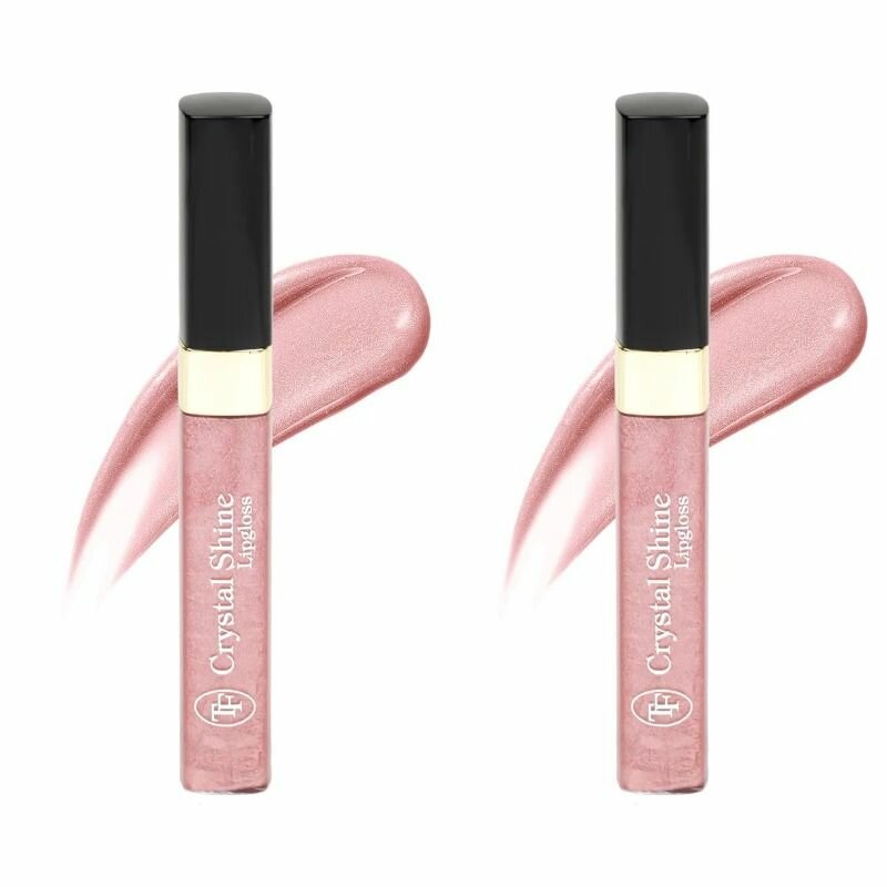 ТF Cosmetics Жидкая помада Cristal Shine Lipgloss, тон 14, романтика, 2шт