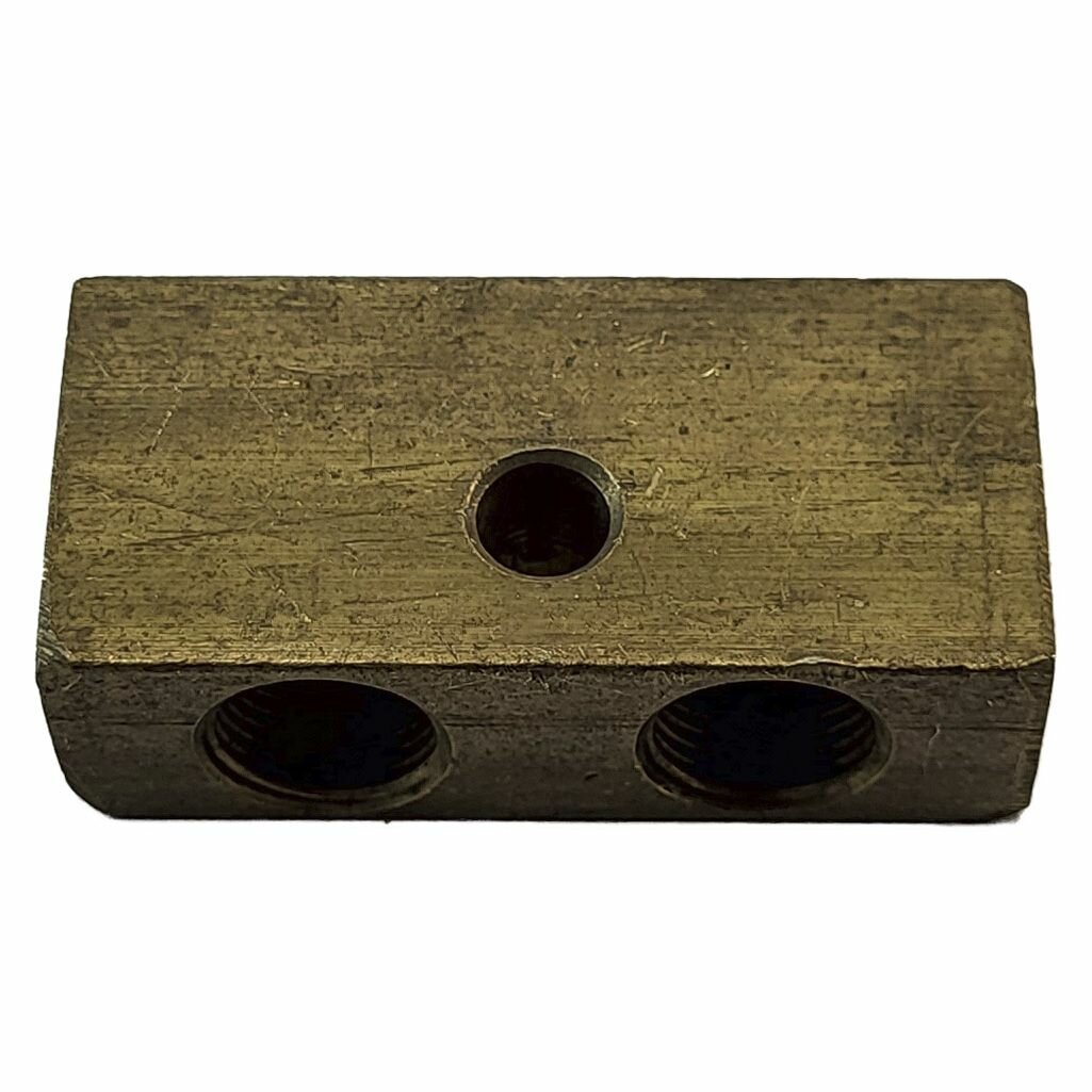 Тройник тормозных трубок магистральный для а/м УАЗ, 2 входа, под трубки d - 6