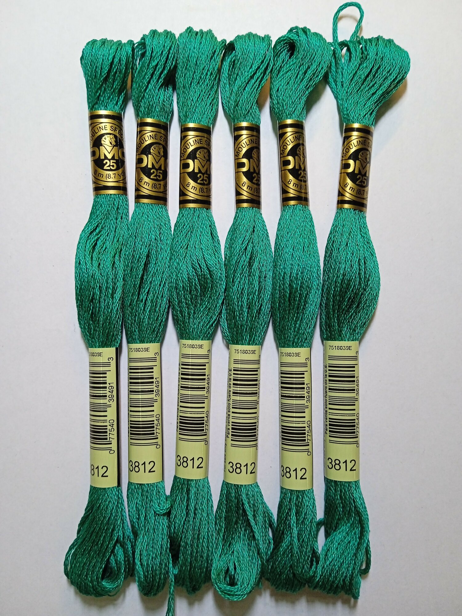 Набор ниток мулине, 8 м, 6 шт DMC-3812_6