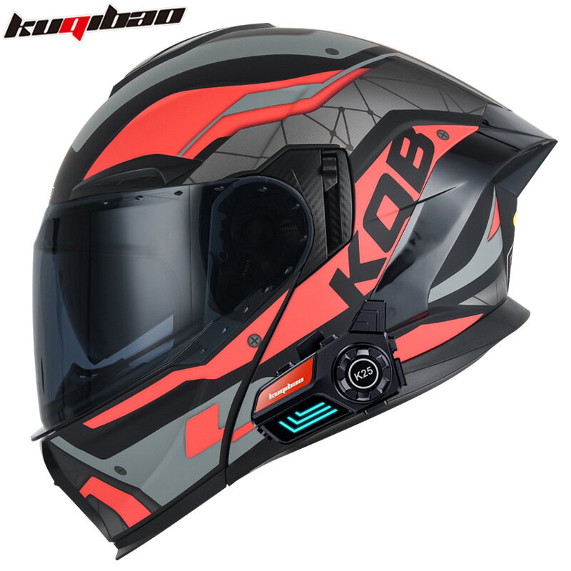 Шлем Chibao K25, с Bluetooth, матовый черный, XL