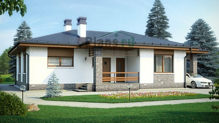 Проект дома Plans-56-62 (116 кв. м, газобетон)