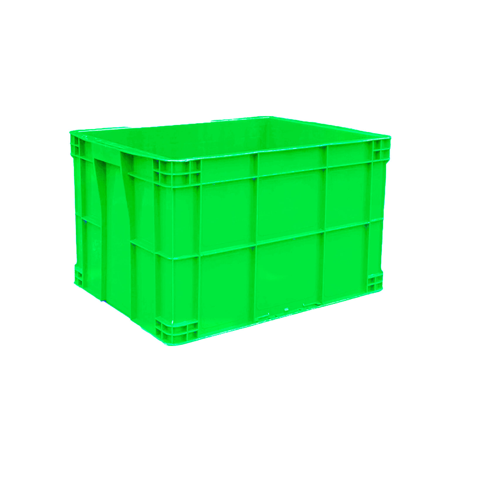 Логистический контейнер, пластик, 55х42х33 см, зеленый, без крышки