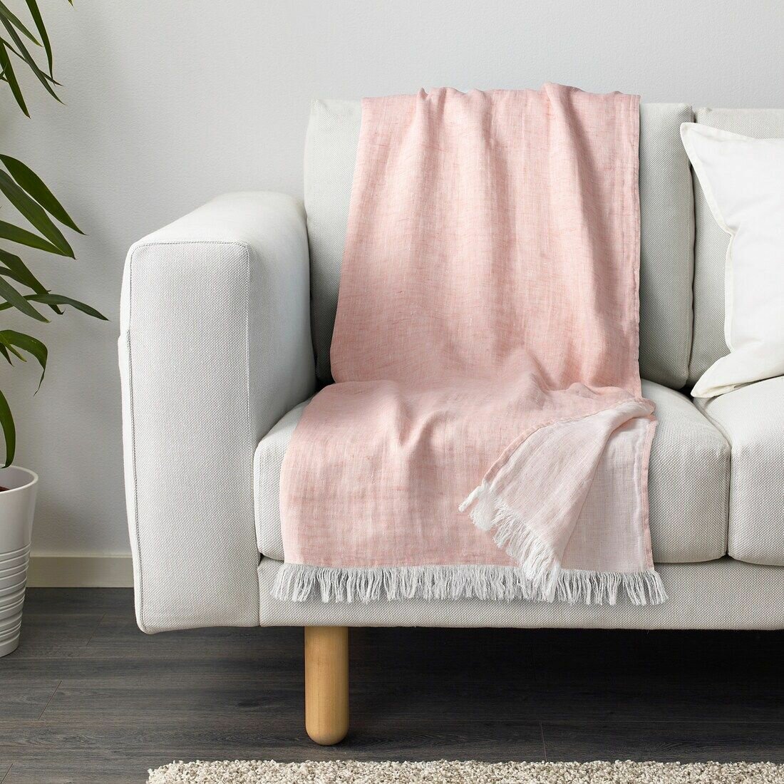 Плед IKEA GULTALL гульталл 130 х 170 см, розовый