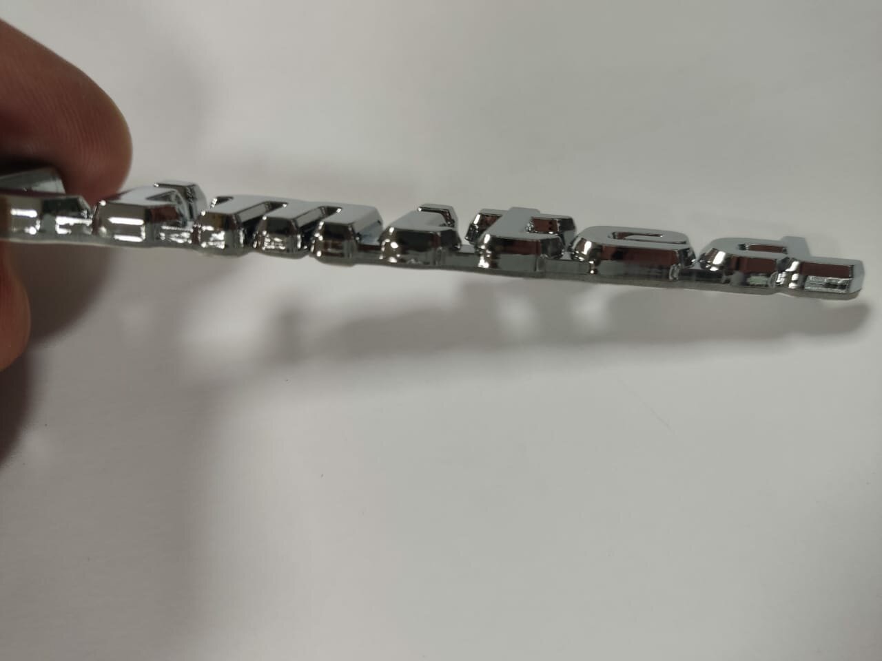 Шильдик Limited на скотч, хромированный, пластик/углепластик, 12x120см