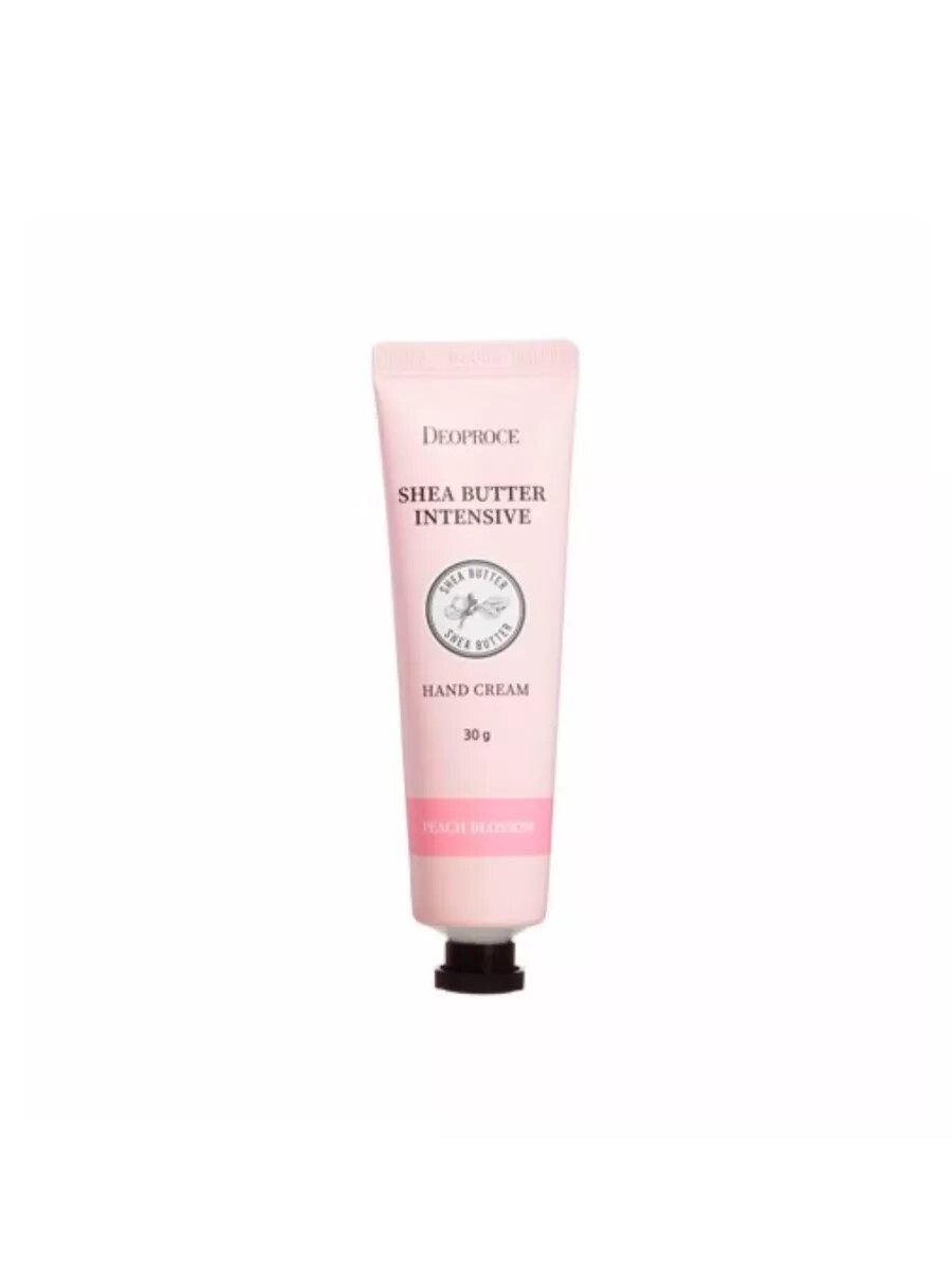 Крем для рук Deoproce Shea Butter Intensive Hand Cream Peach Blossom, увлажняющий, с маслом ши, 50 г
