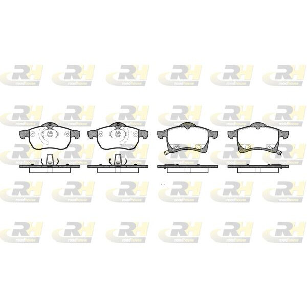 Колодки тормозные передние к-т для автомобиля Vauxhall GM Opel, ROADHOUSE 2683.02 (1 шт.)
