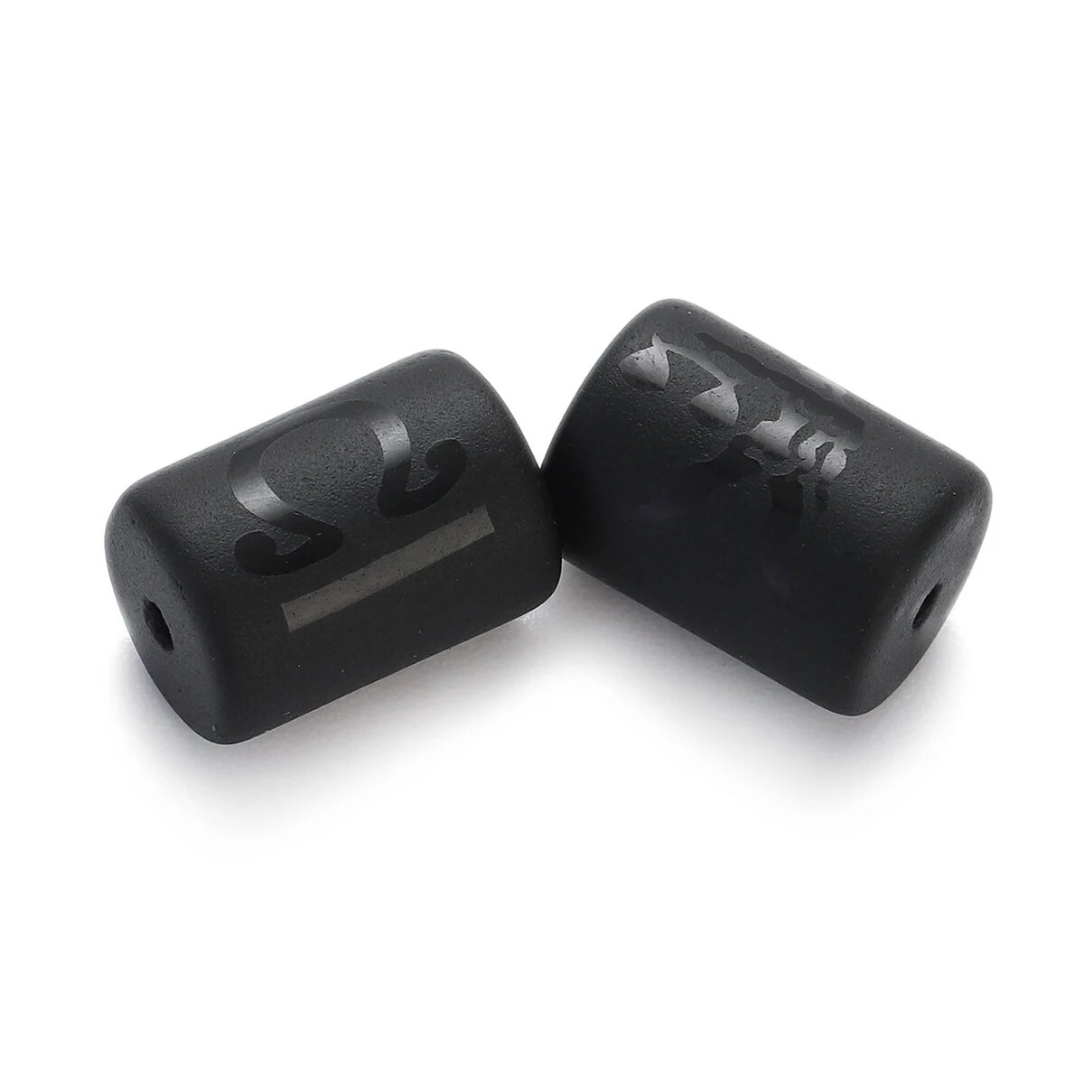 Бусины из черного оникса 12 штук 2pcs, Libra