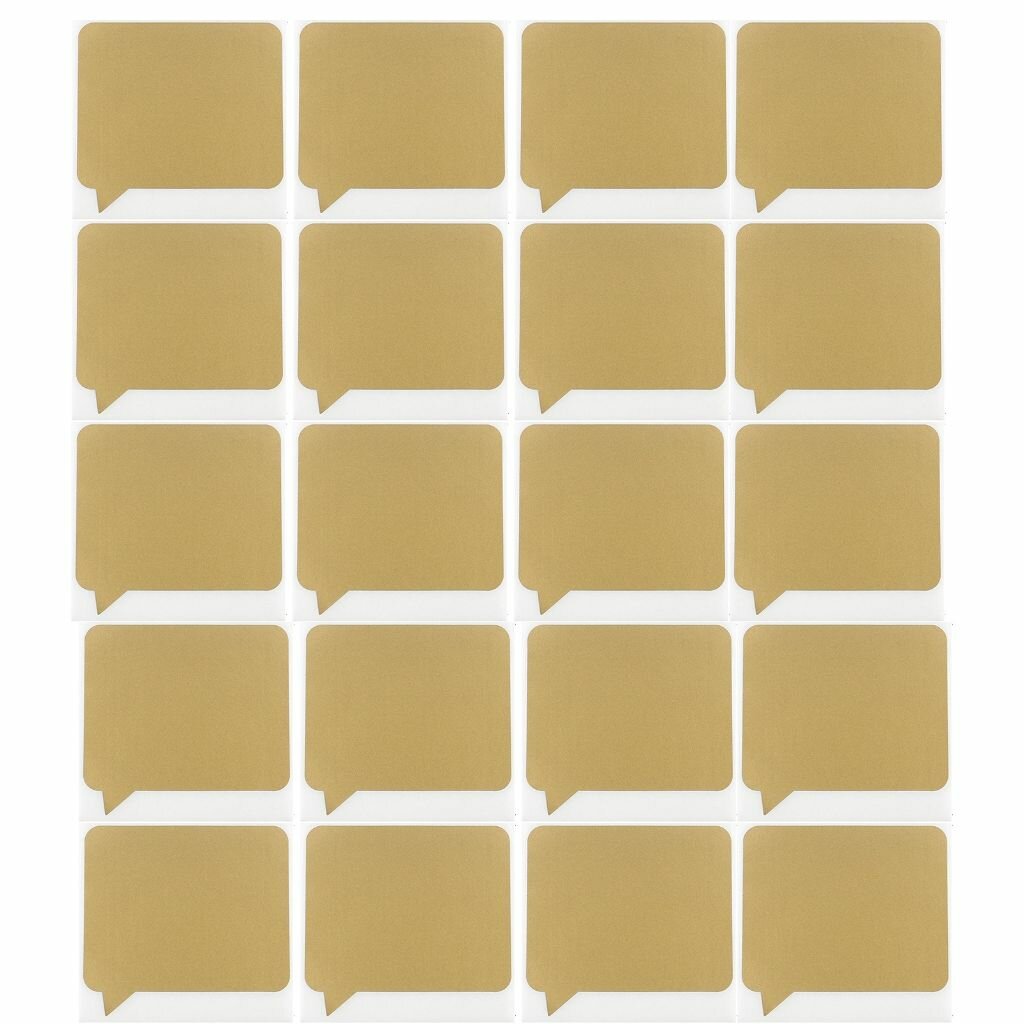 20 шт. Скретч-стикеры для свадеб, дней рождения, детских праздников, Золото - диалоговое окно