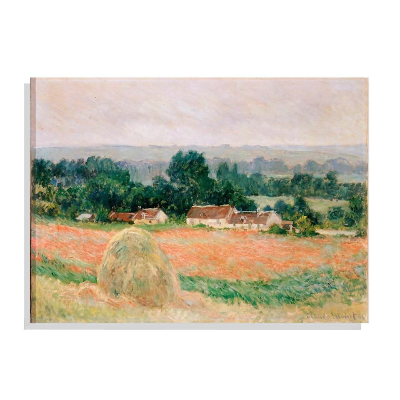 Картина на холсте, репродукция Стог Сена в Живерни - Клод Моне
