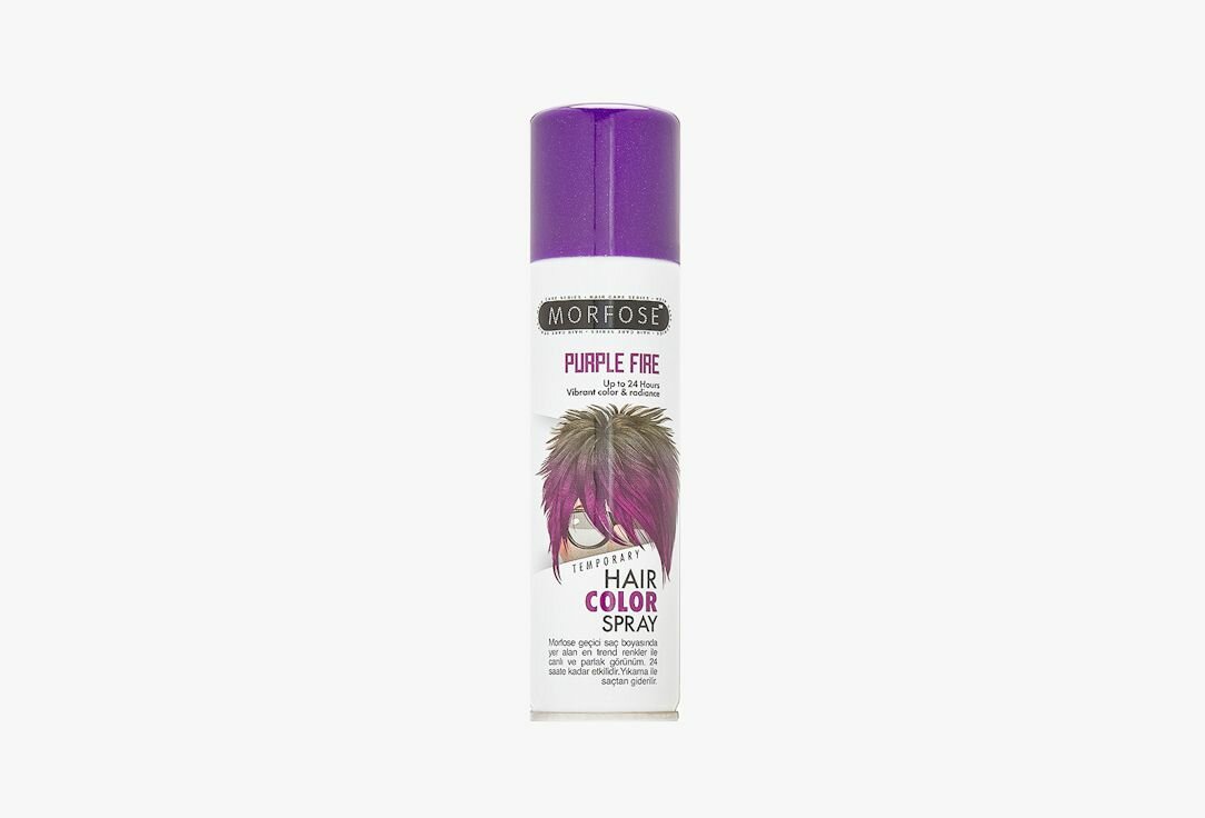 Цветной оттеночный спрей для волос MORFOSE TEMPORARY HAIR COLOR SPRAY 150 мл Purple Fire