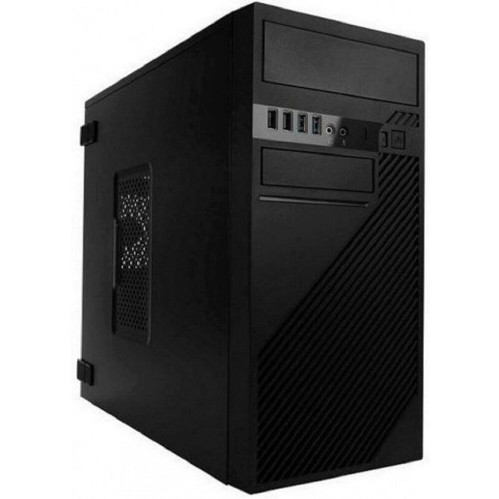 Корпус для компьютера MiniTower InWin EFS712BL PM-600ATX U3*2+U2*2+A(HD)+ front fan holder + Screwless [6196804]