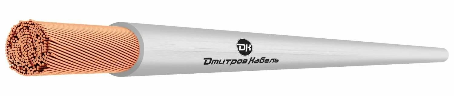 Кабель, провод многожильный ПУГВ / пугвнг(А)-LS / ПВ3 1x6 мм2, белый, 10 м