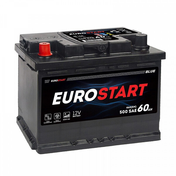 Eurostart Blue EB601 60Ah 460A ПП 242x175x190