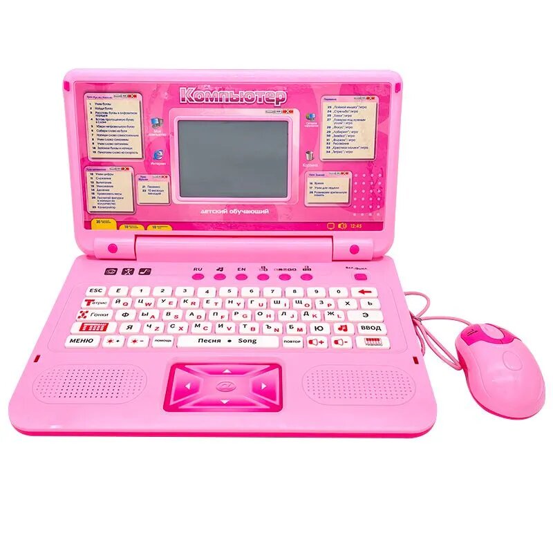 Детский развивающий компьютер для ребенка с мышкой/Развивающий компьютер для ребенка