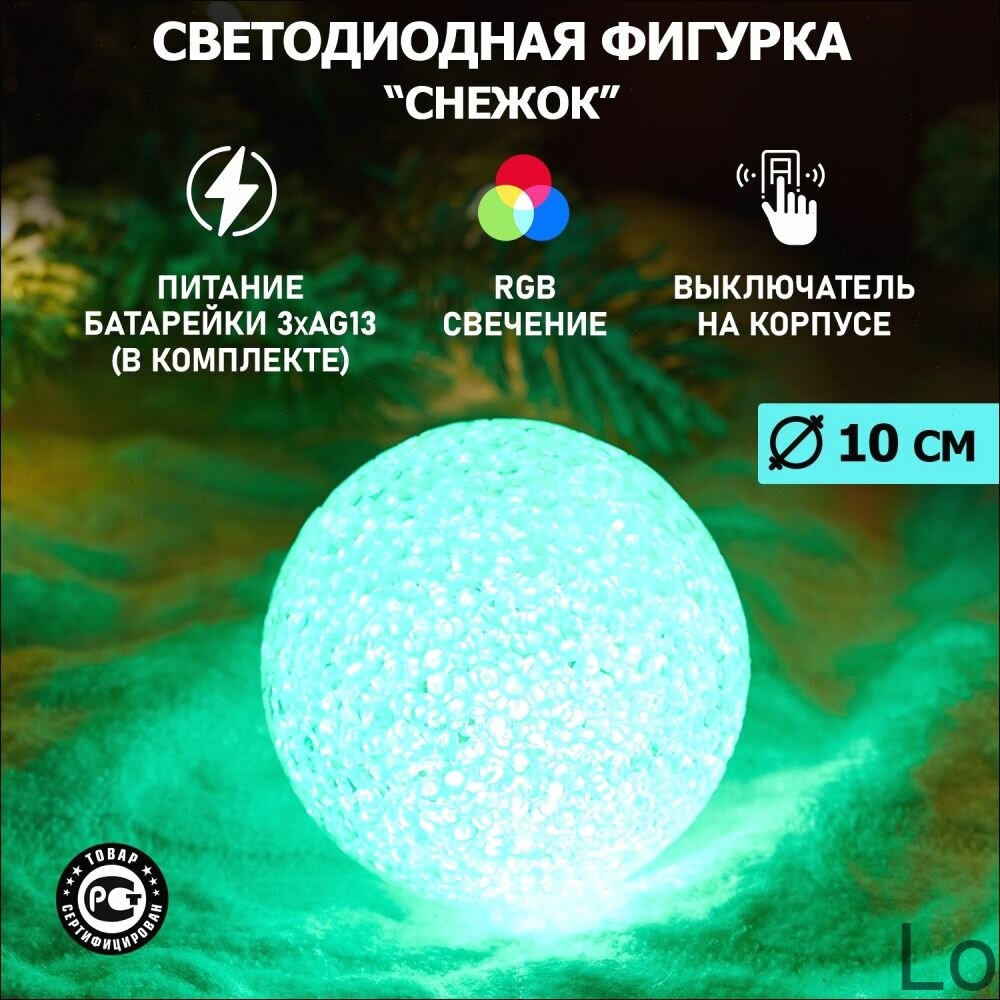 Фигурка светящаяся Шары