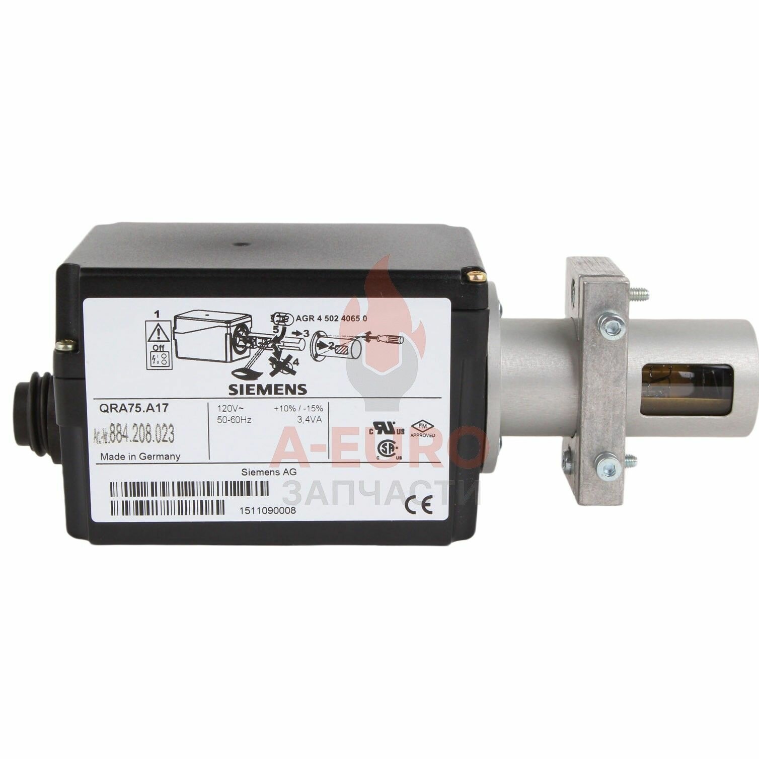 Датчик ультрафиолетовый Siemens QRA75. A17