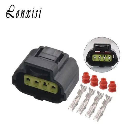 1/5/10/20/50 комплектов 4-контактный автомобильный водонепроницаемый электрический черный гнездовой разъем для AMP/TYCO 90980-10711/ 184046 -1/DJ70417Y-1.8-21 20 sets 4p Female