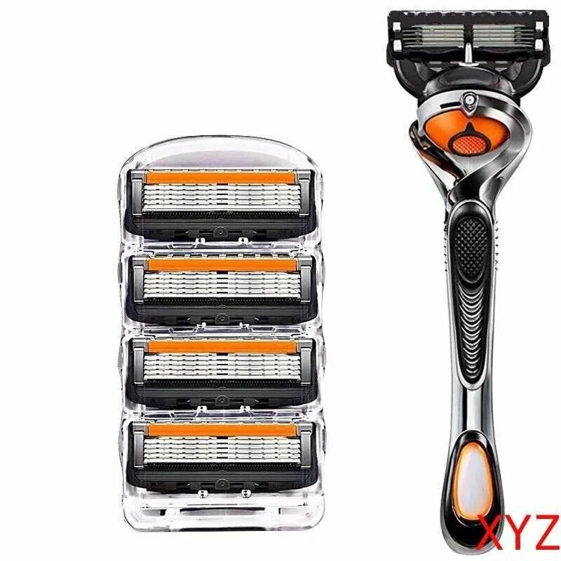 Лезвия для бритья Amway 4 шт + Держатель - Острые лезвия, удобное хранение, идеальное бритье