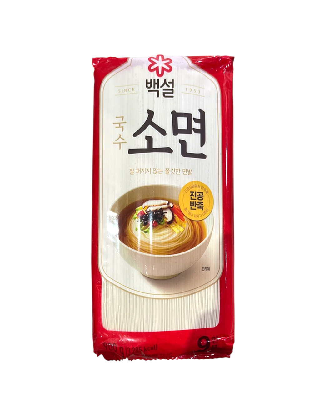 Лапша пшеничная CJ Beksul тонкая Сомен для кукси 900 г, Южная Корея